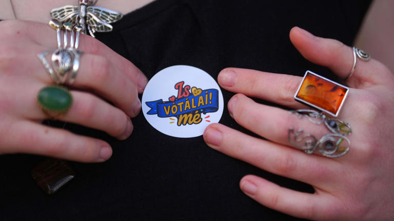 ‘I’m a voter’ stickers handed out in two by-elections