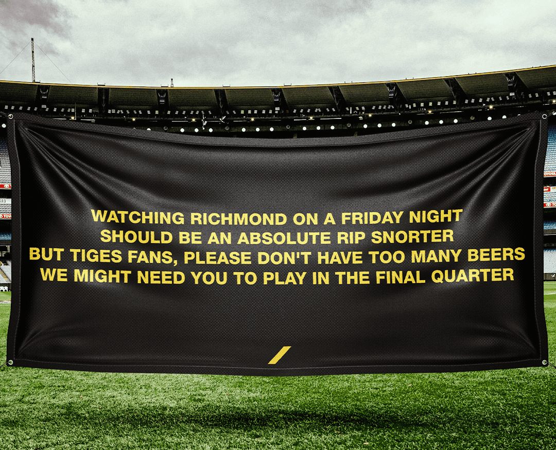 Banner man calls on fans to fill in for injured Richmond players