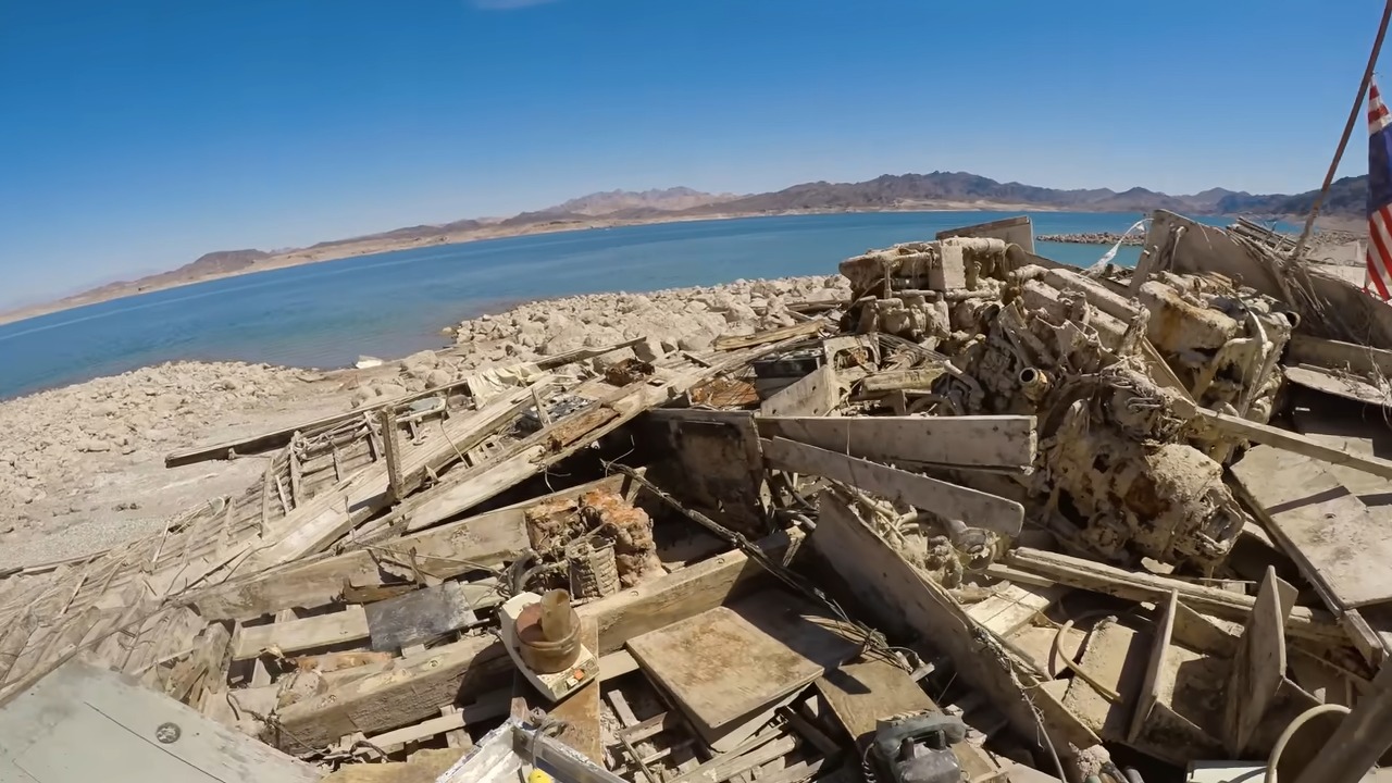 Lake Mead is 180 feet down - they hit the shoreline, then found a ...