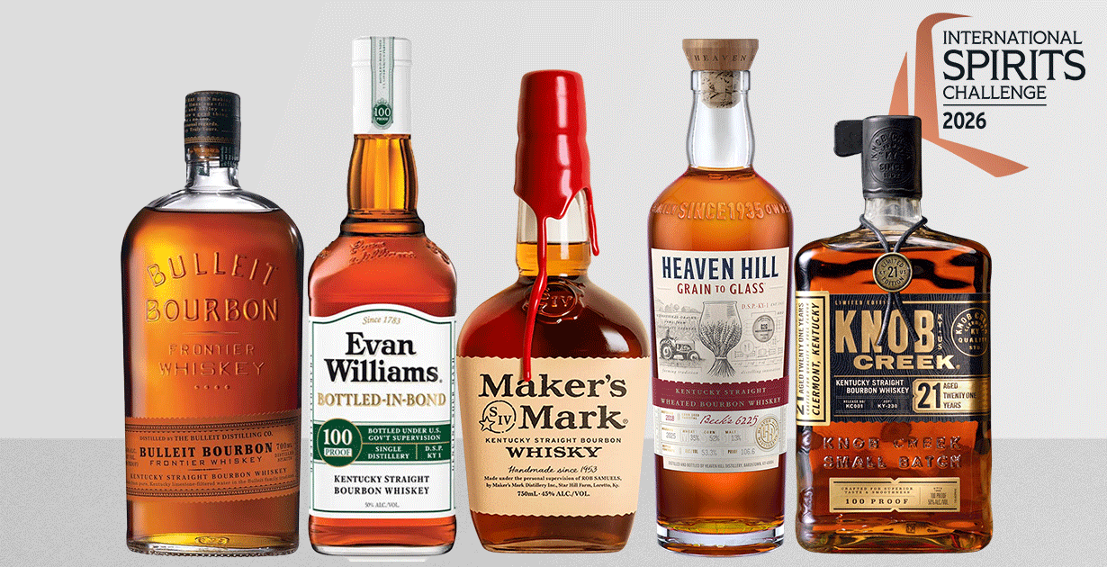 All award-winning bourbons from the International Spirits Challenge 2026