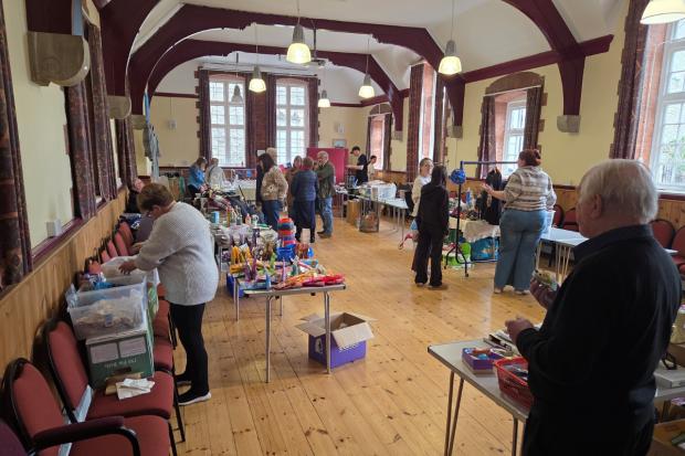 Table top sale raises hundreds of pounds for cancer charity