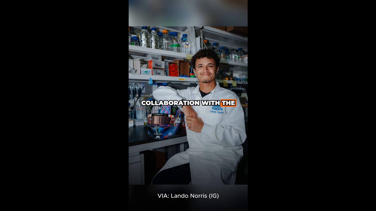 Lando Norris collabs with Jackie Stewart’s foundation with a special ...