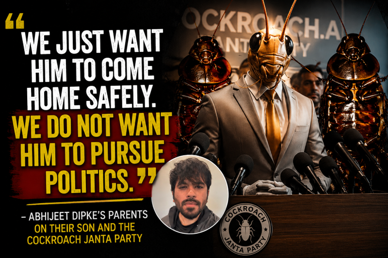 'We just want him safe': Cockroach Janta Party founder's parents fear ...