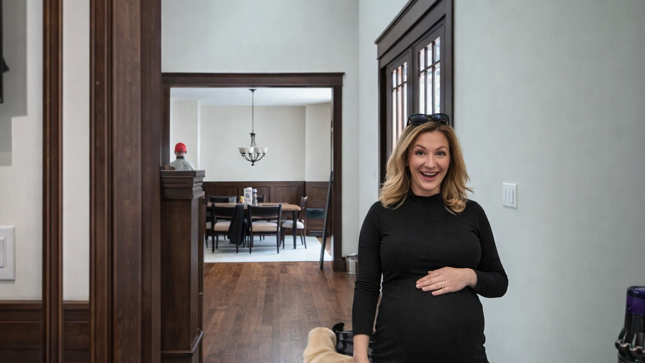 My pregnant wife came in smiling - then she saw the hidden desk and froze