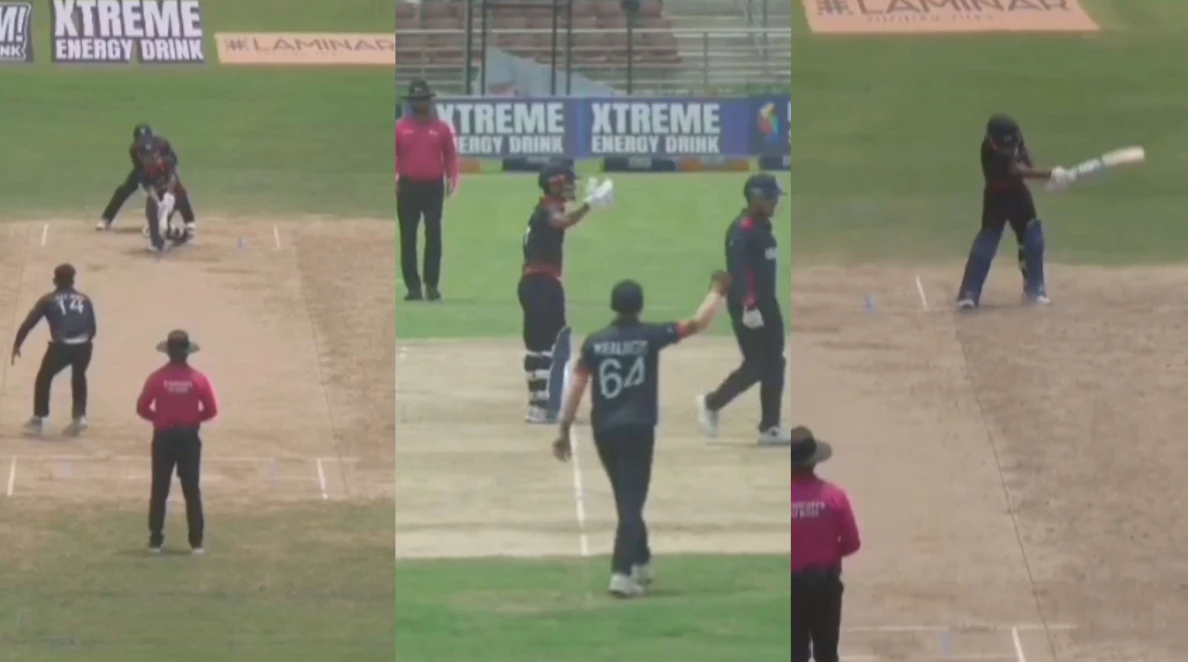 LBW without ball hitting pad? Nepal captain Rohit Paudel loses cool ...