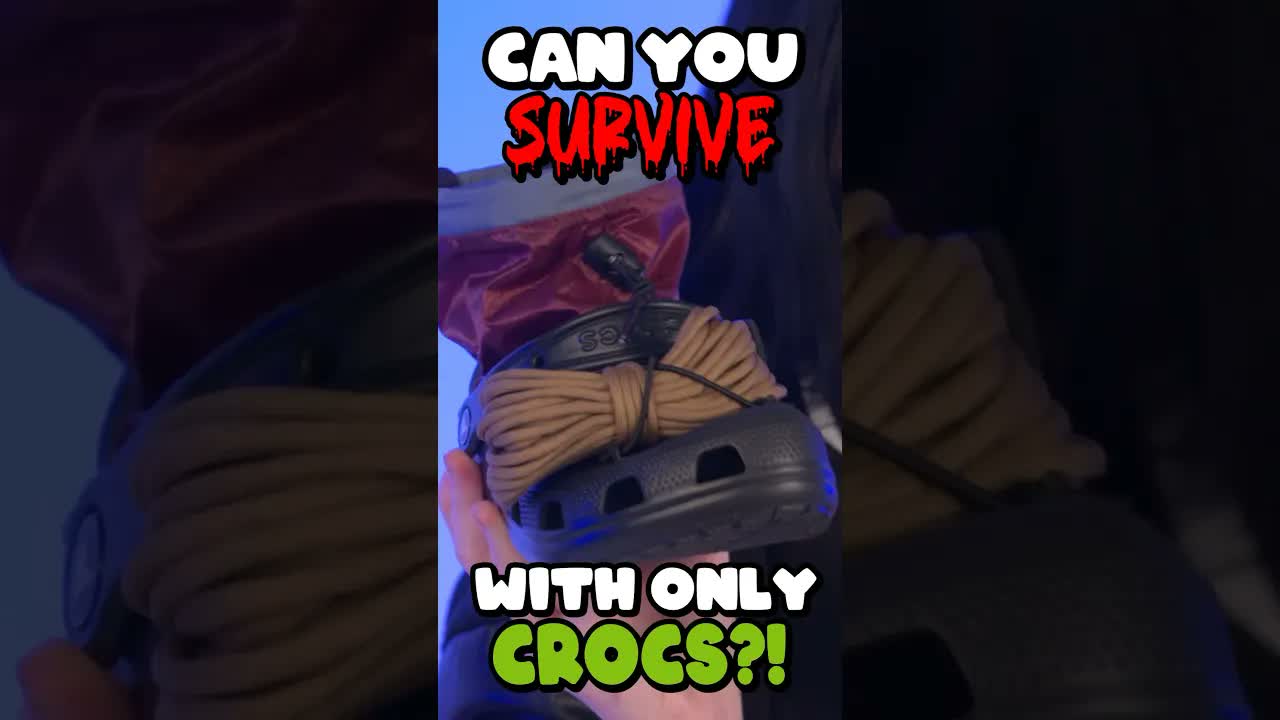 Unusual test: Can Crocs carry enough gear to survive outdoors?
