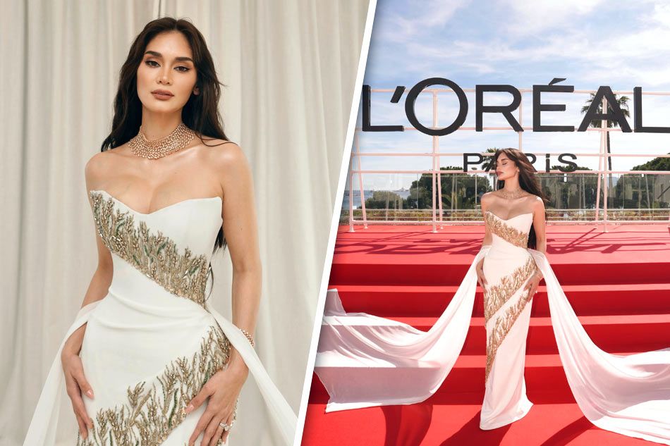 Pia Wurtzbach returns to Cannes red carpet in dress inspired by 'Moulin ...