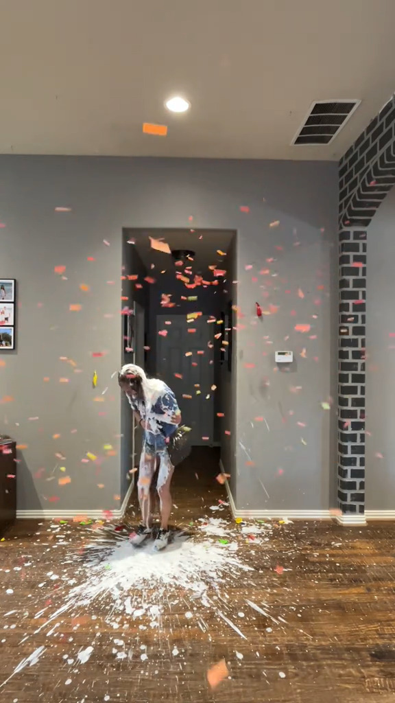 A balloon surprise moment