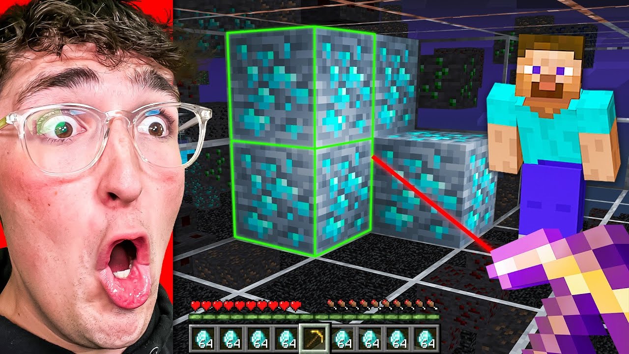 I cheated using X-ray in Minecraft