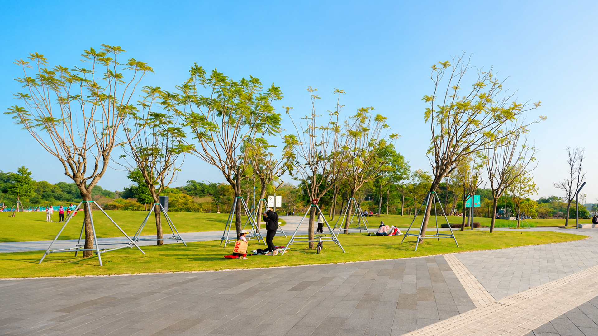 Talent Park combines nature pathways with modern public space design