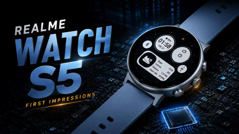 Realme Watch S5 first impressions: Big battery, bright display and one ...