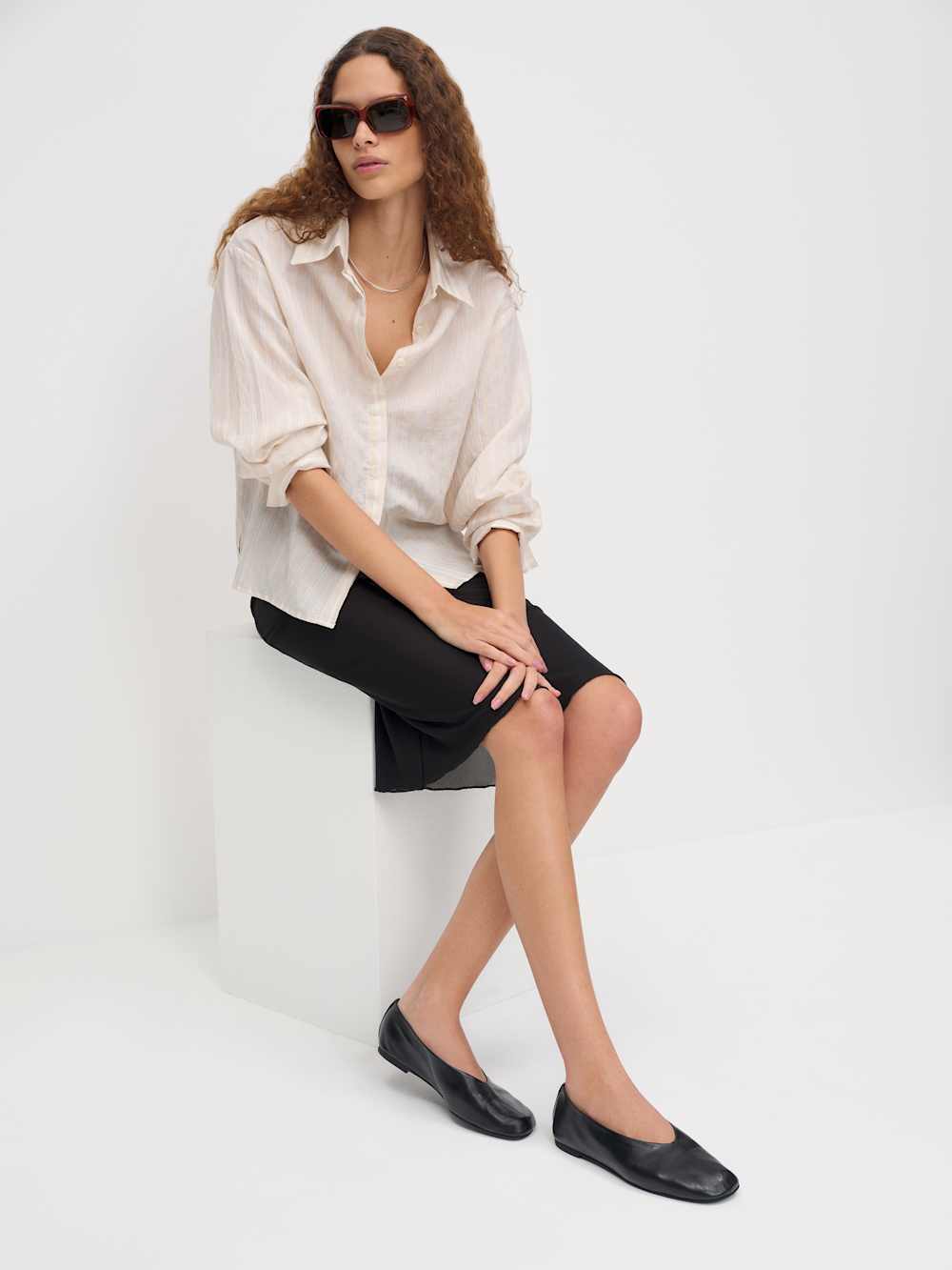 Put down the trainers—skirts look so much chicer with this comfortable flat