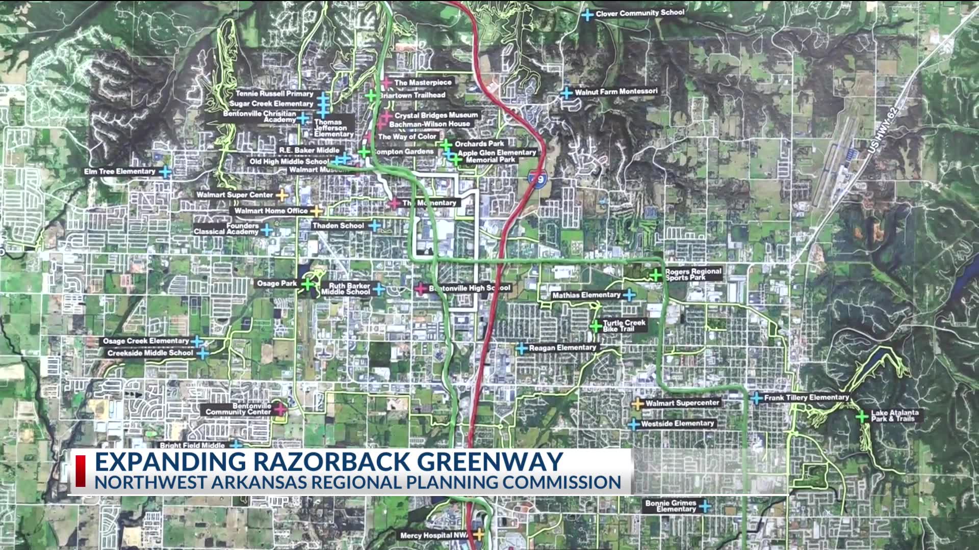 NWARPC expanding the Razorback Greenway
