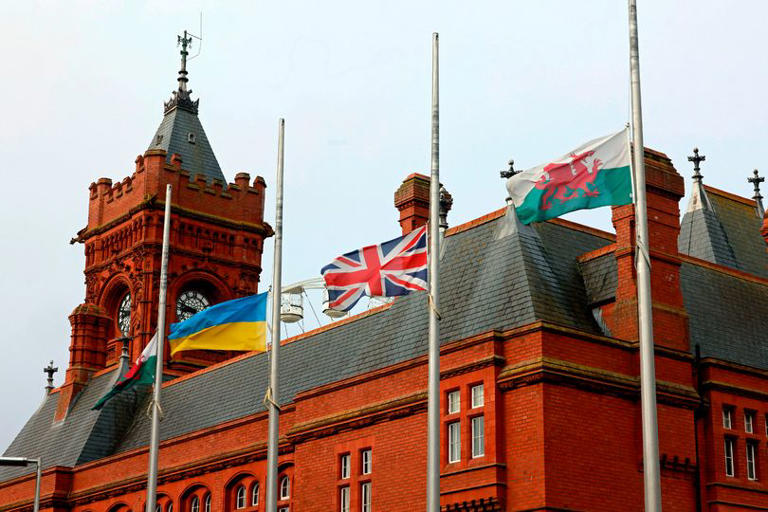 Ukraine flag should not be flown over Senedd, says Reform UK leader in ...