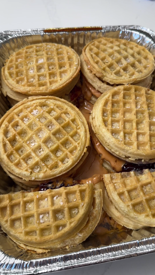 Sweet savory waffle lasagna hack everyone is obsessed with