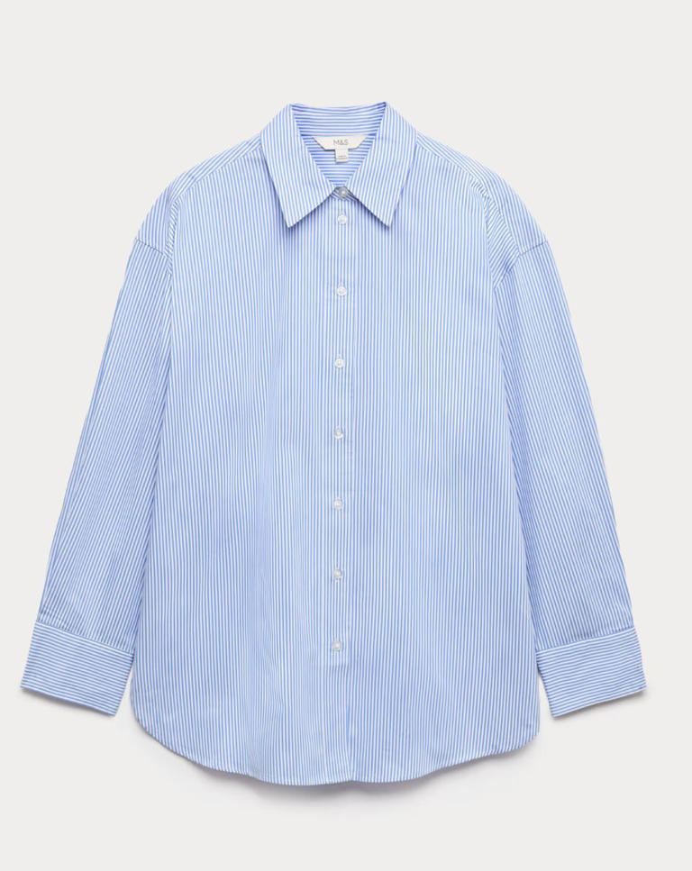 Goodbye jackets, hello cool, oversized shirts - M&S's £20 style is made ...