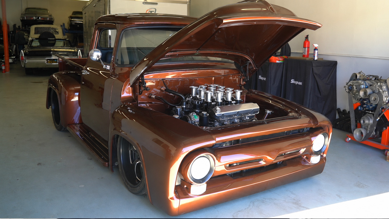 This '56 F100 gets a smooth $150,000 upgrade build