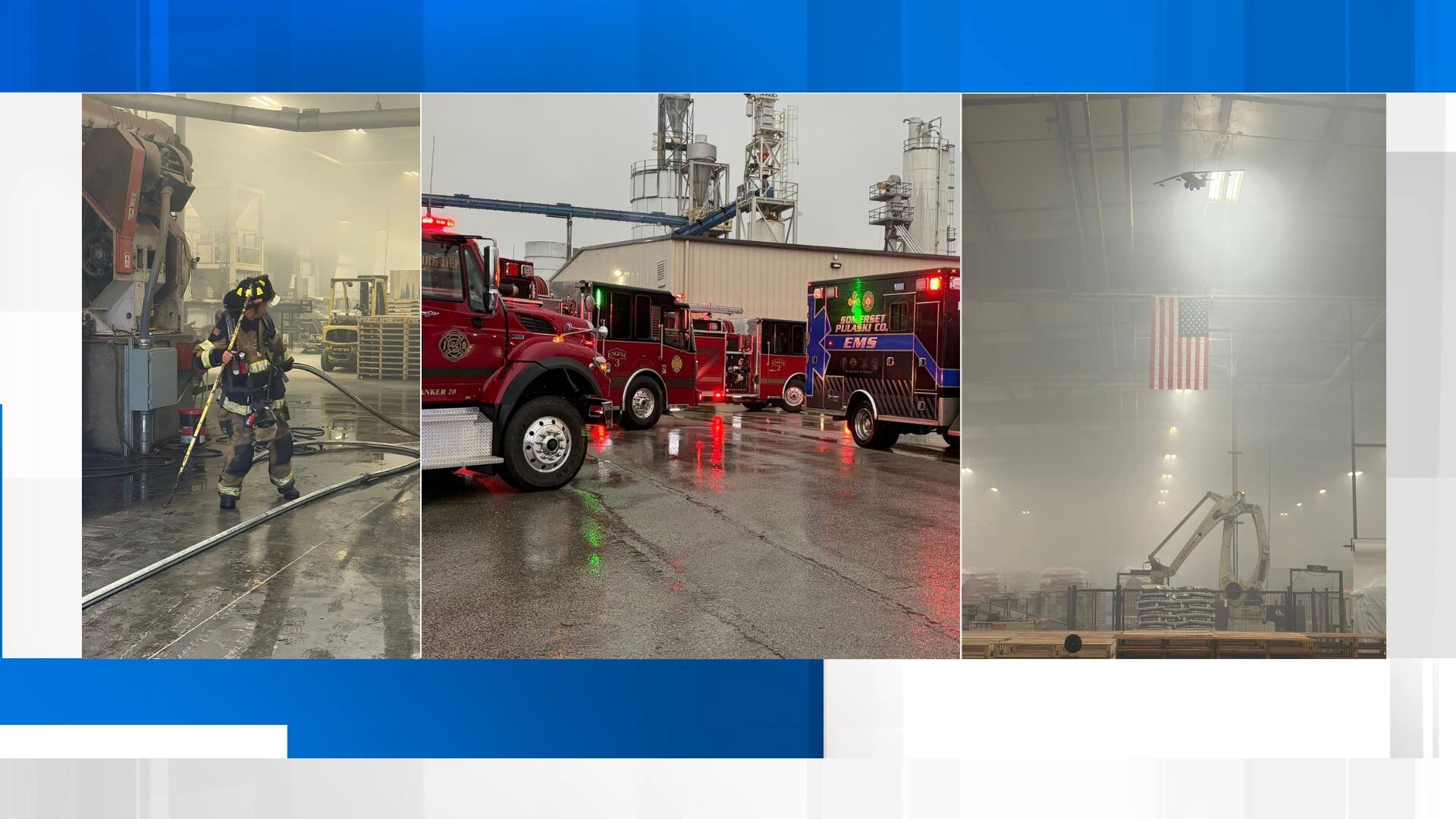 Somerset Fire Crews Extinguish Industrial Building Fire