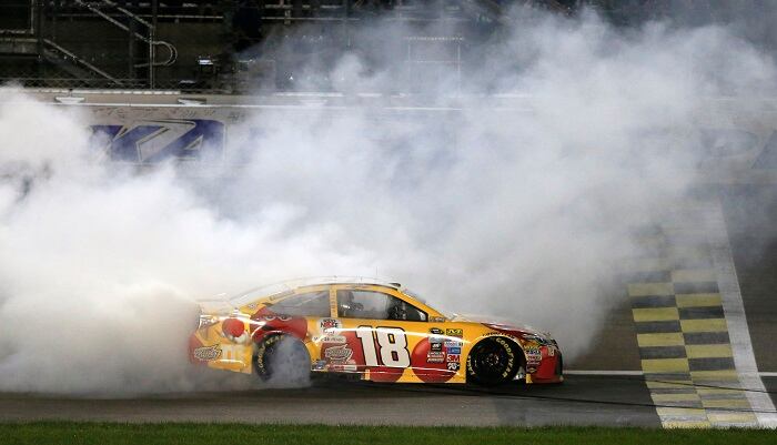 A look back at NASCAR driver Kyle Busch’s success at Kansas Speedway