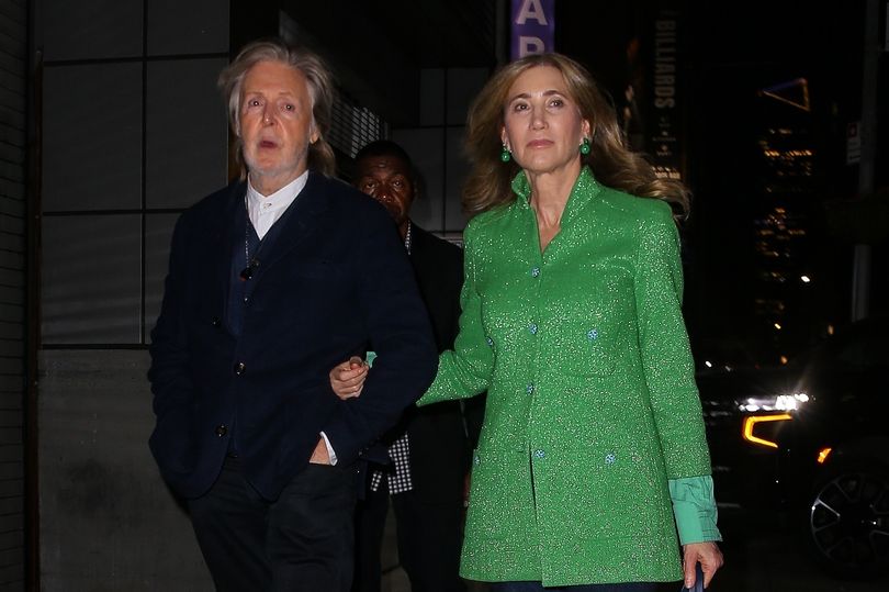 Stephen Colbert smiles as he joins guests at Late Show afterparty