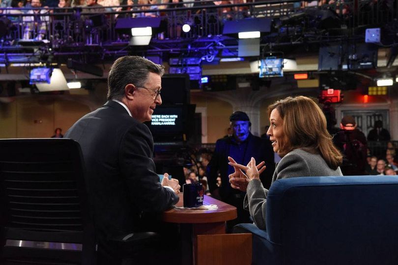 Kamala Harris shares heartfelt message to Stephen Colbert after Late ...