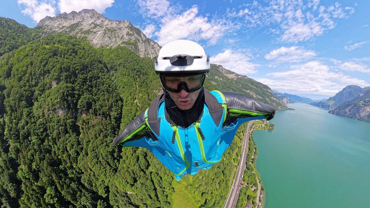 Man jumps off Gitschen Mountain - and the adrenaline hits instantly