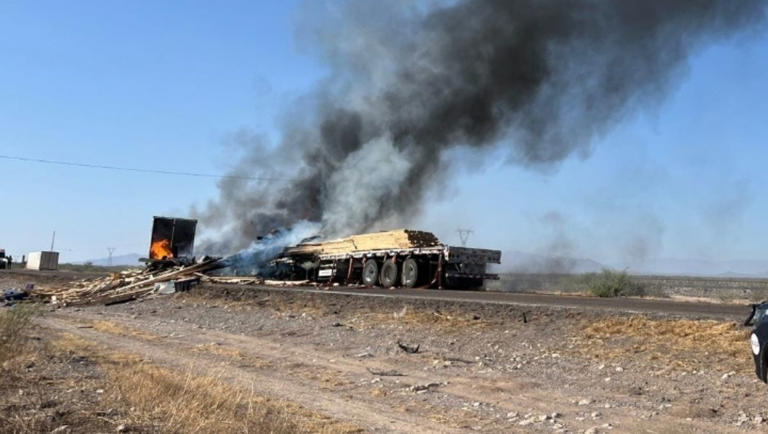 Muere trailero calcinado tras choque frontal e incendio en carretera ...