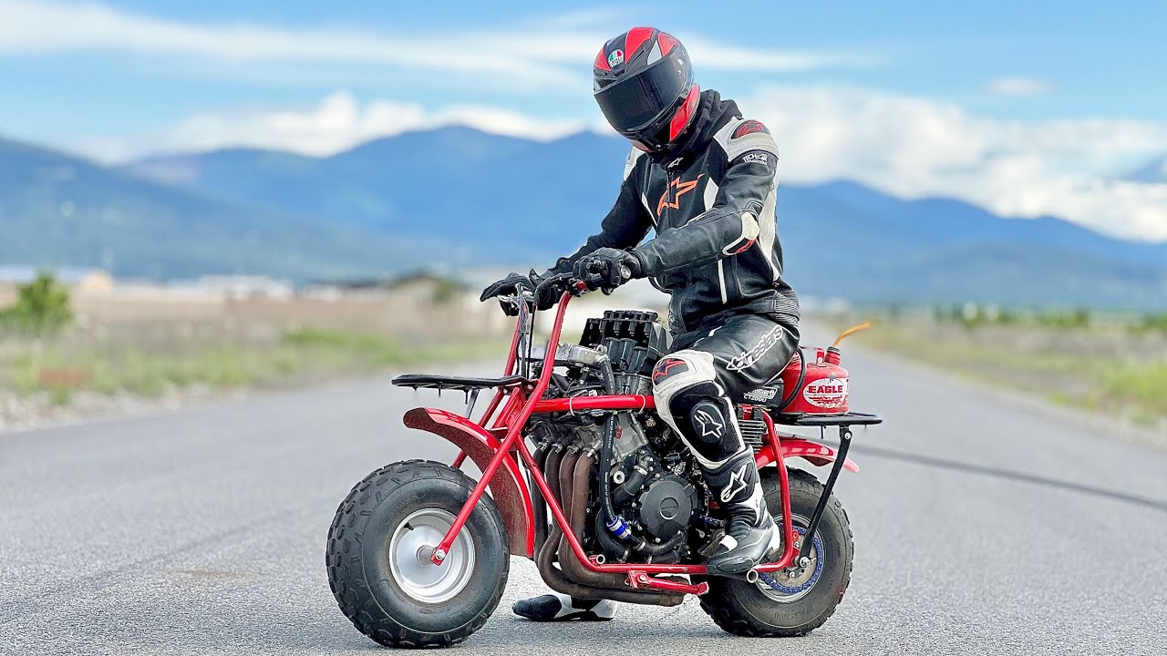 1000cc swapped mini bike first drive