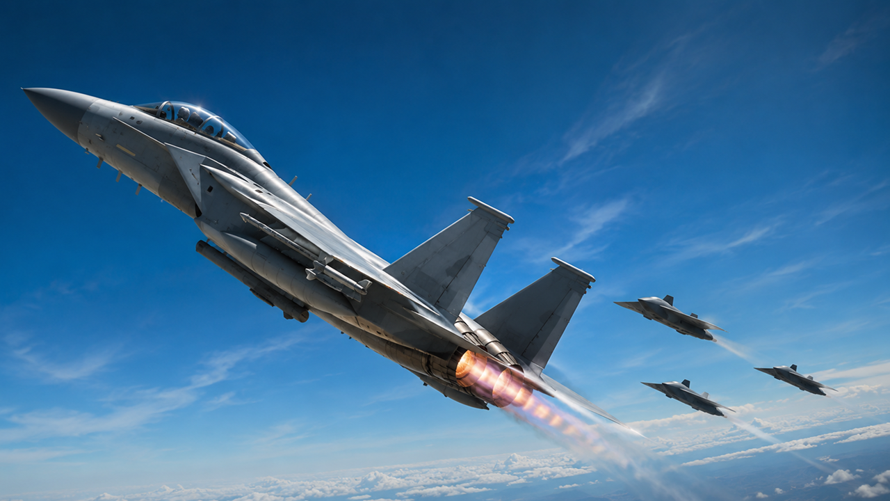 Why the F-15EX beats the F-35 in readiness and commands Ghost Bat drone ...