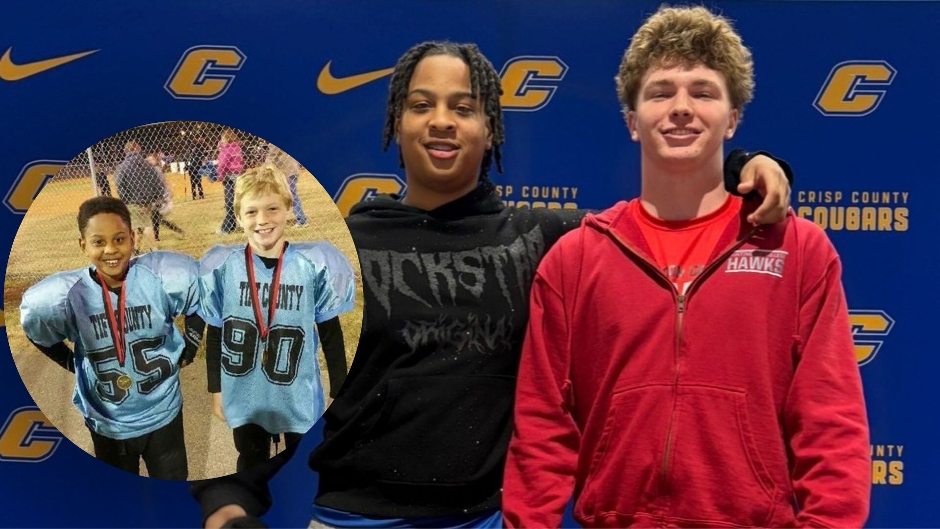 Best friends since pre-K sign to play college football together