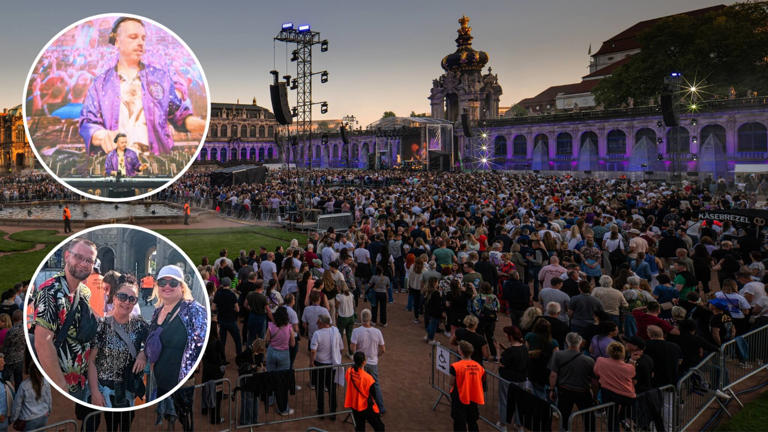 Purple Disco Machine in Dresden: Tausende Fans strömen in den Zwinger