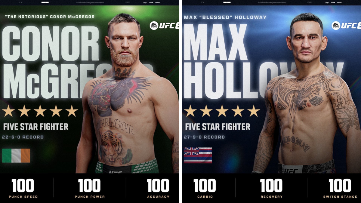 EA SPORTS UFC 6 reveals new fighters and first 5-star ratings