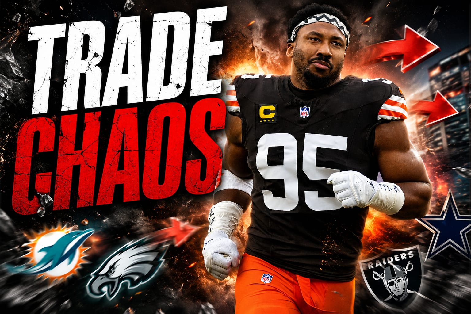 NFL Trade Rumours Link Myles Garrett to Philadelphia Eagles and Dallas ...