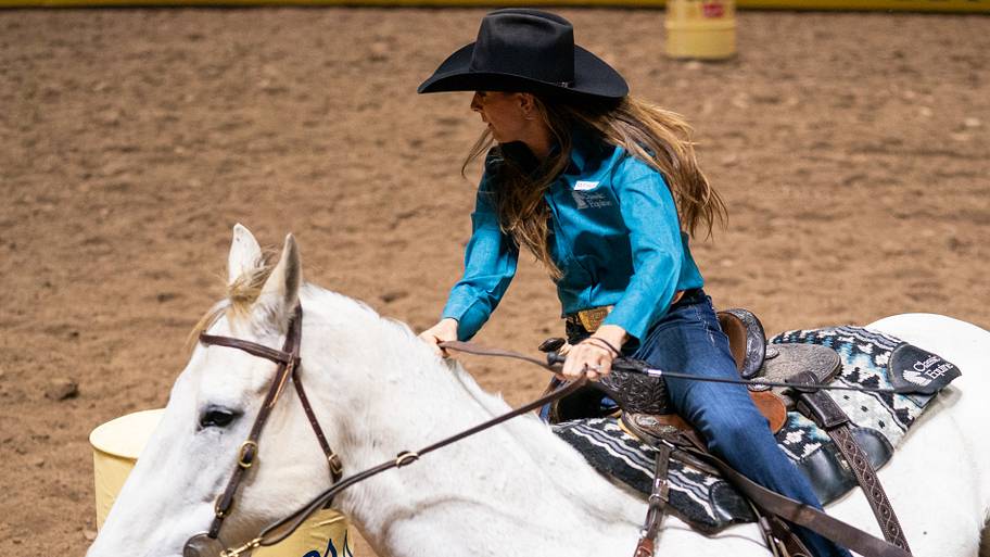 Reigning barrel racing champion will not compete at The American Rodeo