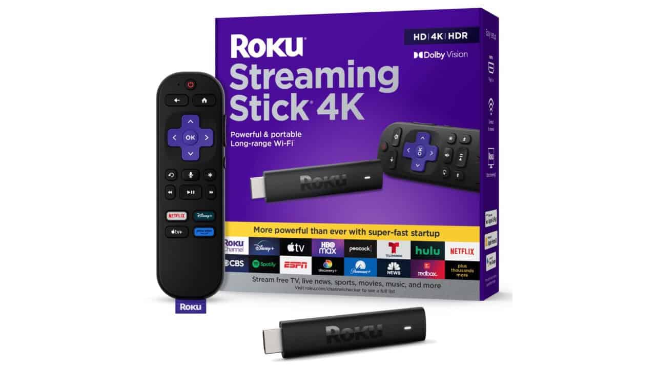 Under $41 for Roku Streaming Stick 4K with voice remote and long-range ...