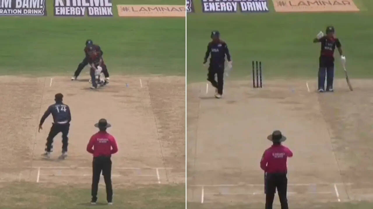 Ball hits glove, umpire gives LBW: Nepal captain loses cool after ...