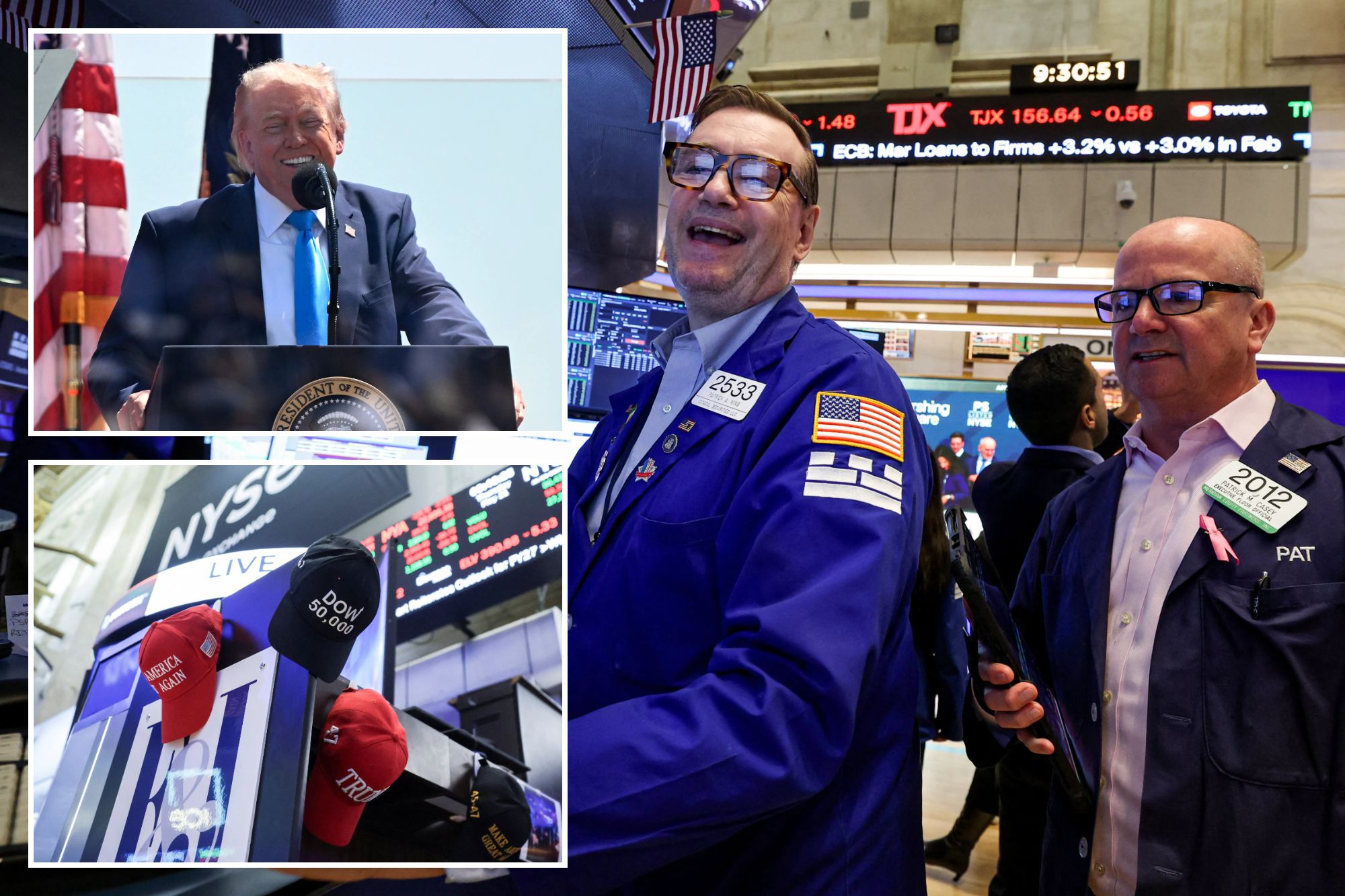Dow soars 300 points to an all-time high — first record hit since Iran ...