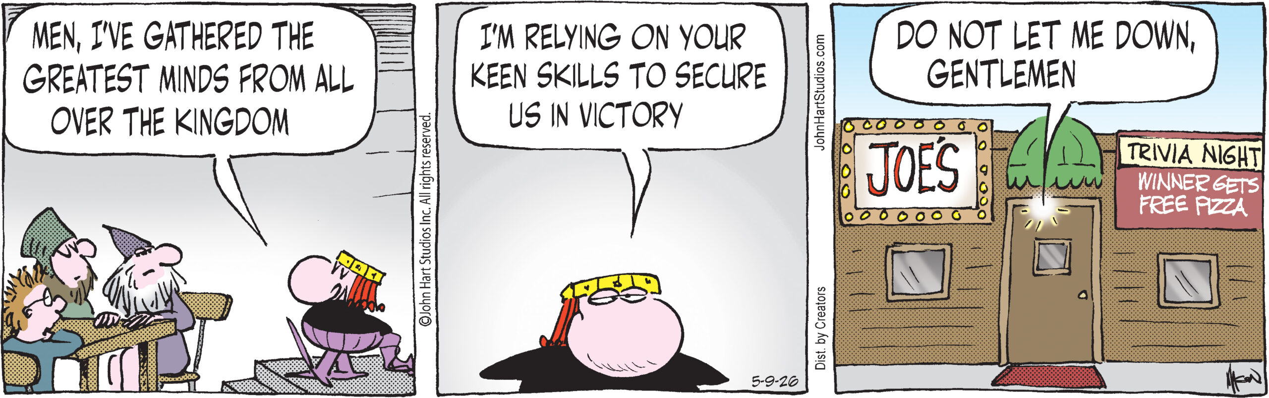 The latest 'Wizard of Id' comics by Parker and Hart