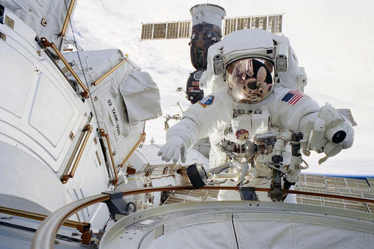 First Native American astronaut recalls historic spacewalk during Fort ...