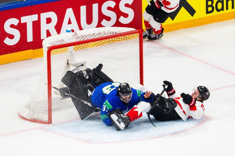 Unheralded Finnie leads the way as Canada beats Slovenia at hockey ...