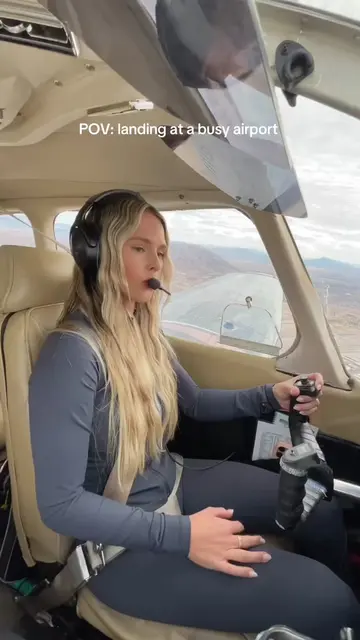 What it is like landing a small plane at a busy airport