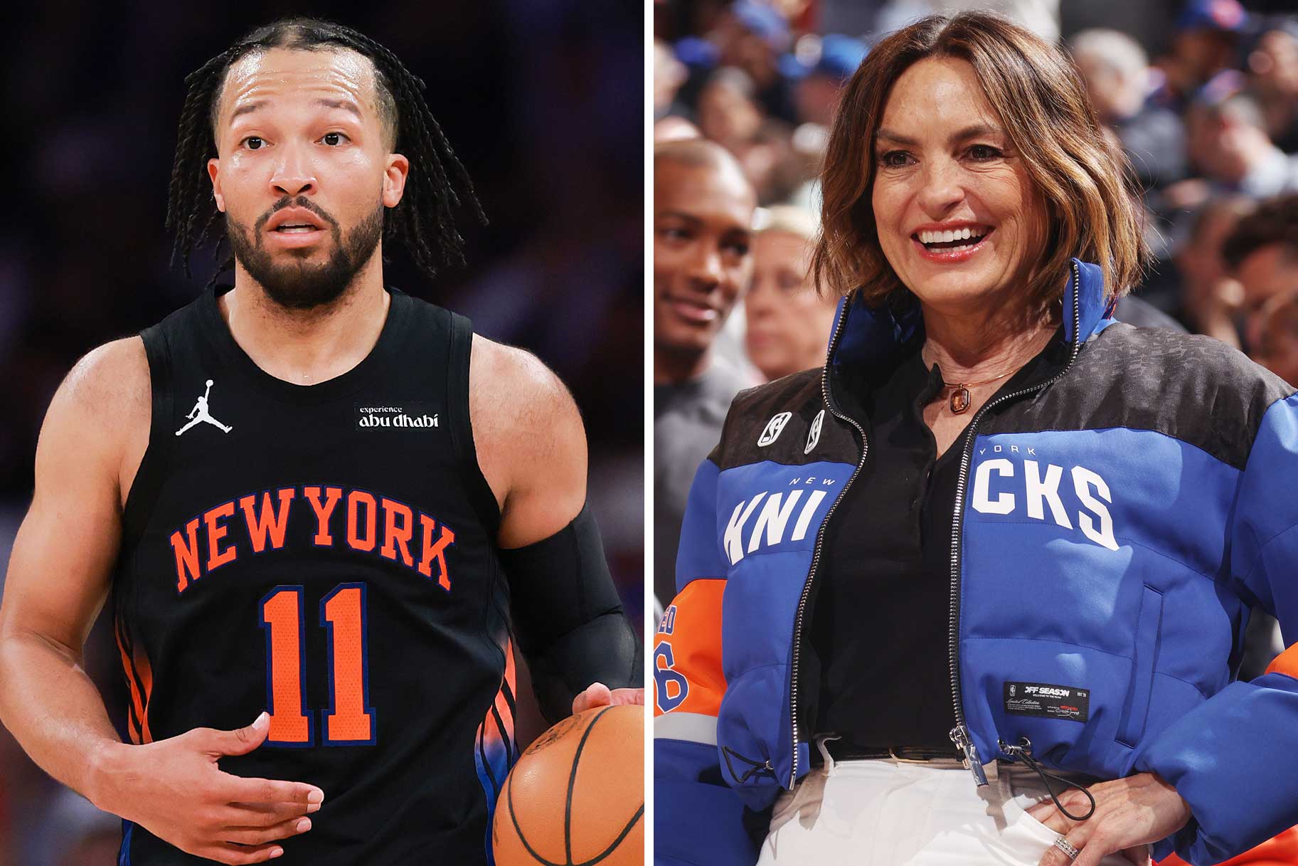 Mariska Hargitay & Jalen Brunson's sweet Knicks game hug had SVU fans ...
