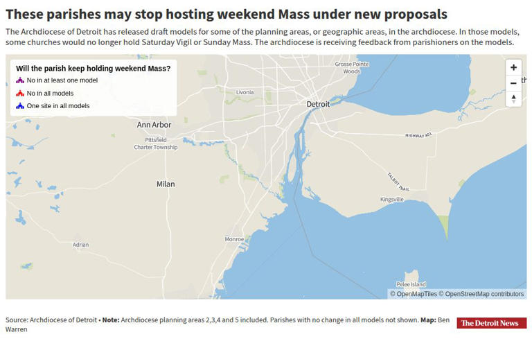 See if your parish could stop holding weekend Mass under new plans