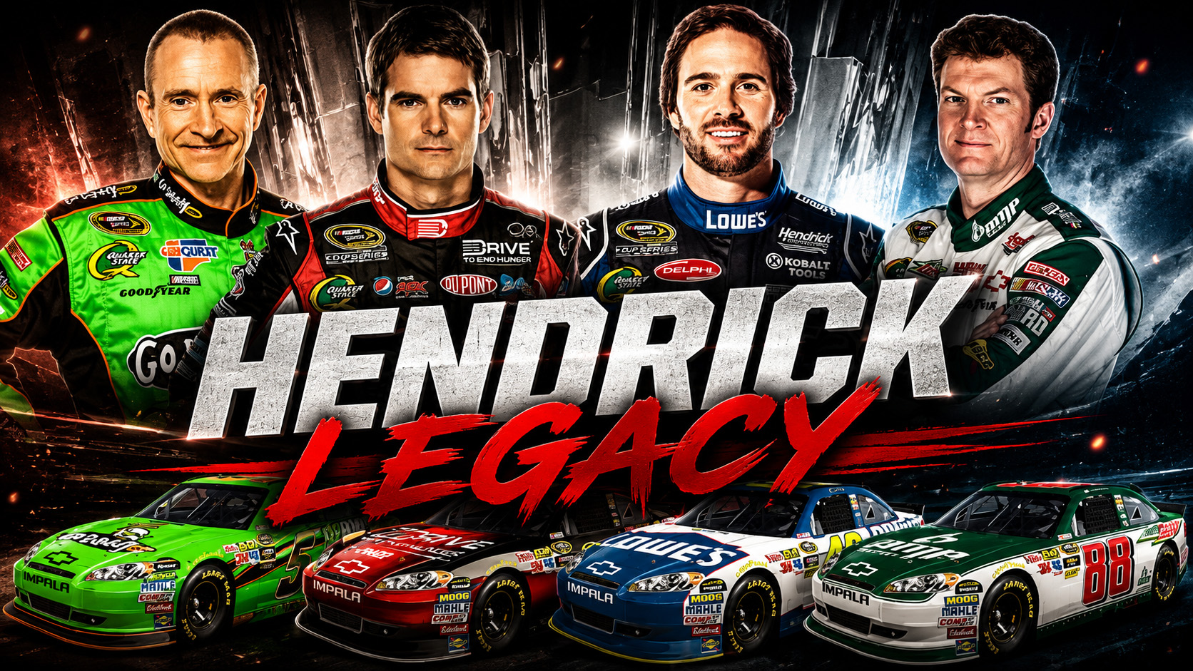 How 18 of NASCAR’s greatest drivers shaped Hendrick Motorsports history