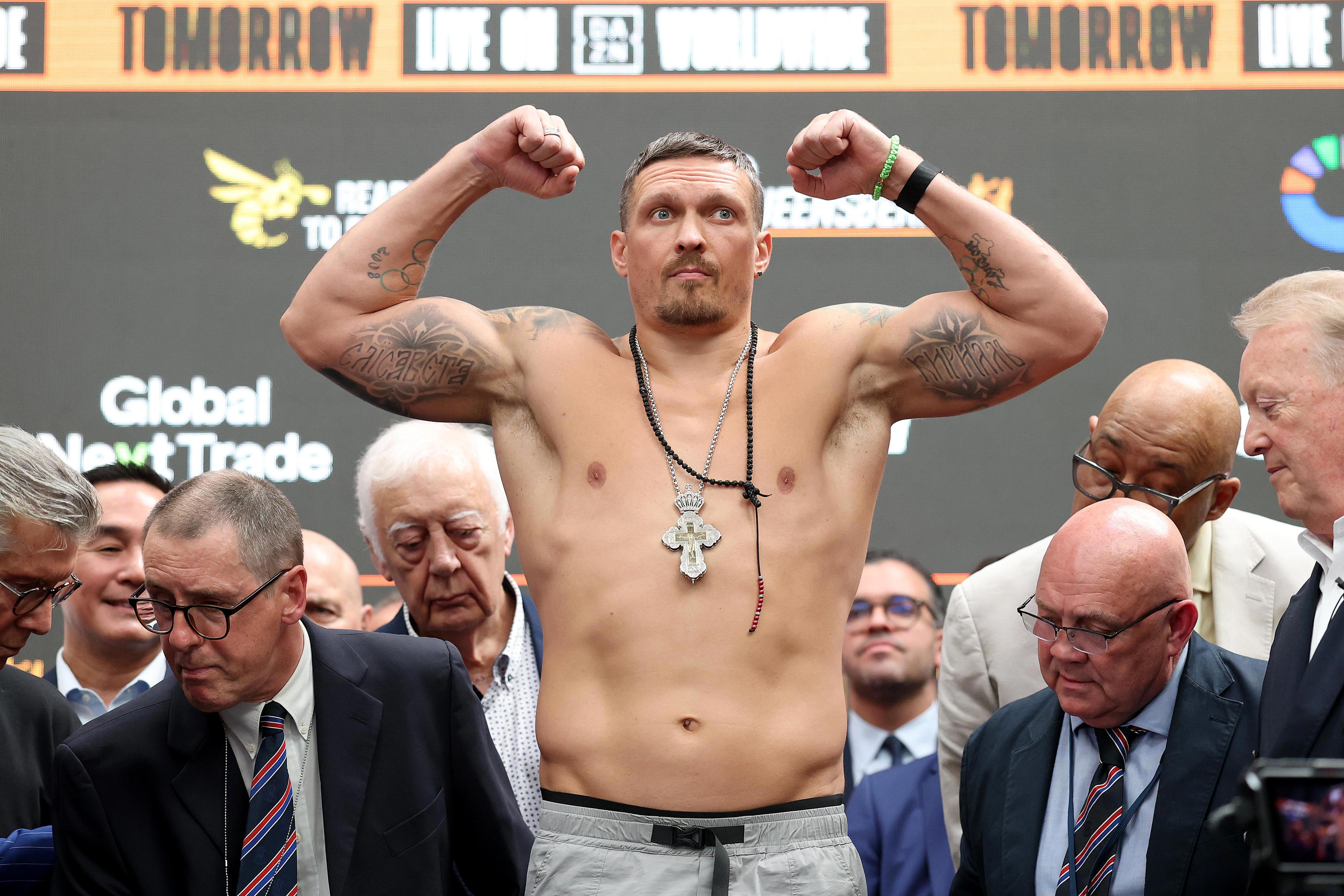 Usyk vs. Rico weigh-in video