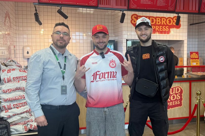 Devon fans queue for hours for viral jacket potato sensation