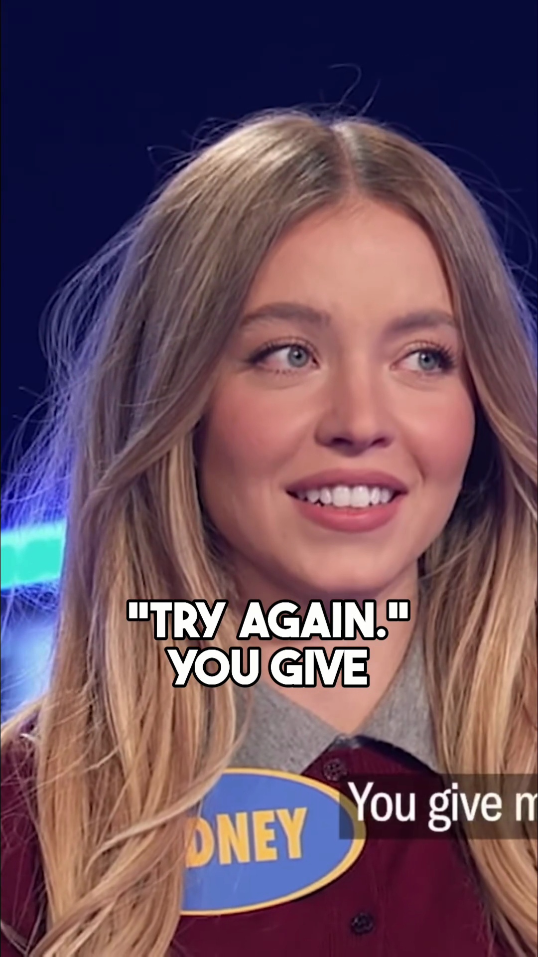 Sydney Sweeney gets nervous in fast money on Celebrity Family Feud