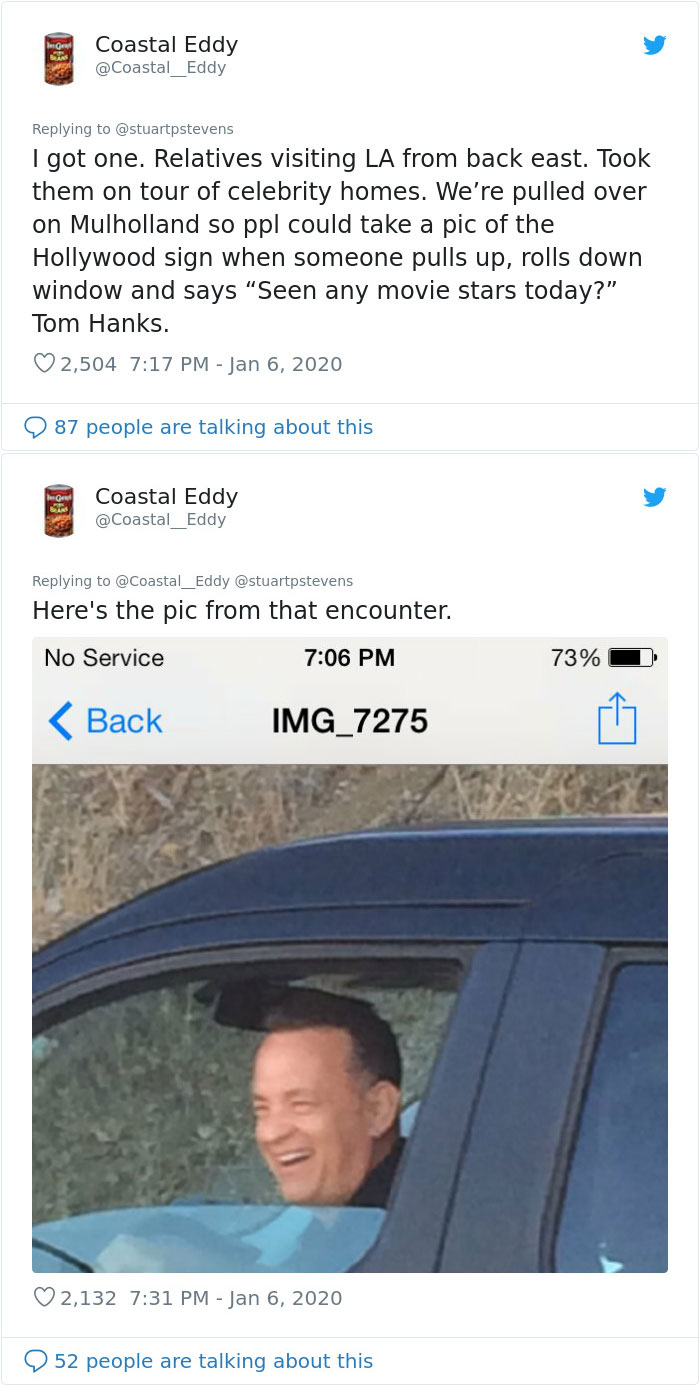 26 tweets from people that met Tom Hanks and were not disappointed