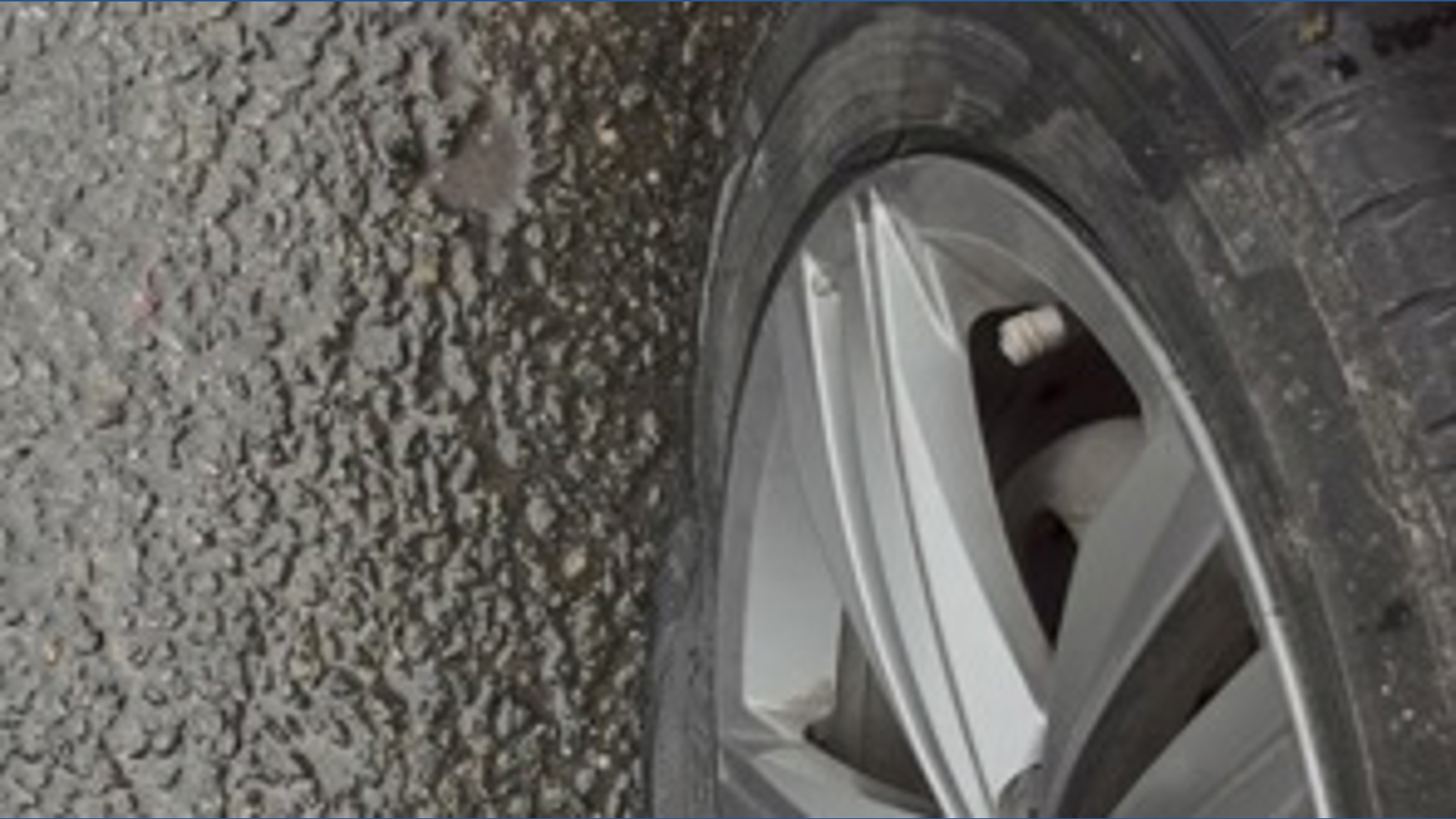 Large pothole pops tires on I-70