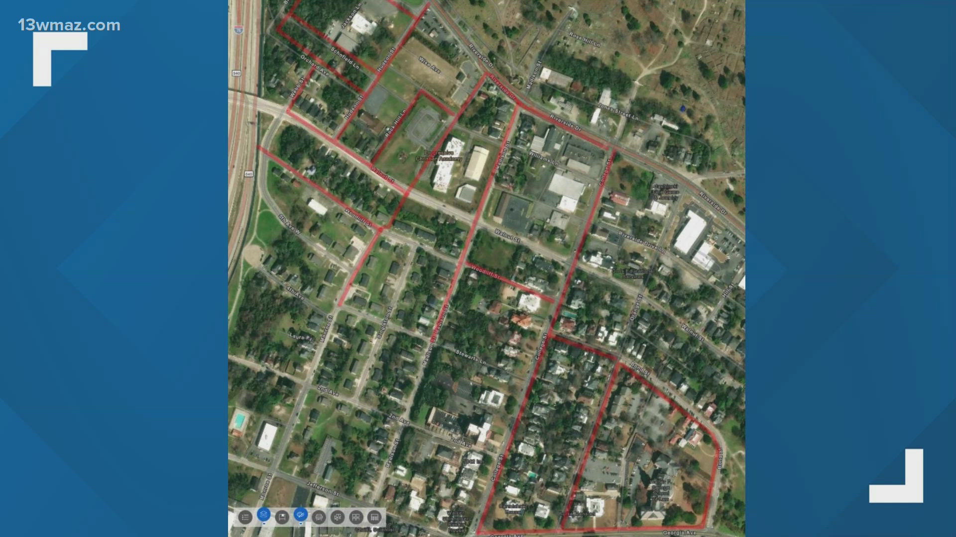 Neighborhood of Downtown Macon area without water due to water main issue